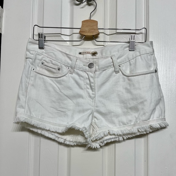Chelsea & Violet | Shorts | Chelsea Violent White Distress Denim Shorts ...